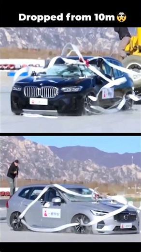 10m Drop Test - BMW vs Volvo Crash Test Showdown!