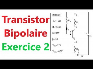 Électronique | Transistor bipolaire : Exercice 2 #Transistor_Bipolaire