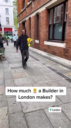 Builder 📍London #whatdoyoudoforaliving #paytransparency #salarytransparency #careers #money #salary #streetinterview #london #builder #aydanalsaad | Aydan Pay Transparency