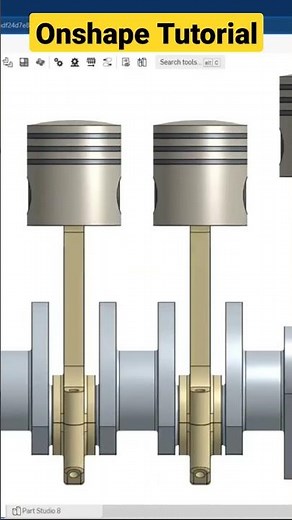 4 Cylinder Engine | Onshape Tutorial