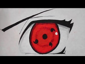 How To Draw The SHARINGAN Eye - Step By Step Tutorial