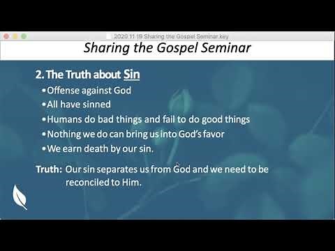 BSF Seminar: Sharing the Gospel