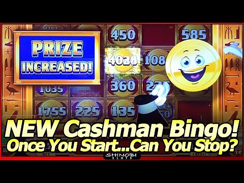 Cashman Bingo Slot Machine - First Attempt, Live Play with Bingo. Once You Start, Can You Stop?