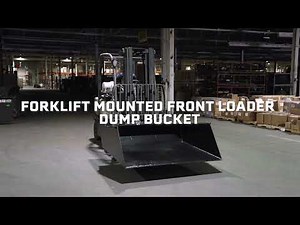 Forklift Mounted Front Loader Dump Bucket | Titan Attachments