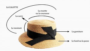 Anatomie chapeau et sa composition * STUDIO GRIMEL