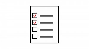 Download Checklist animation with completed to do list for free