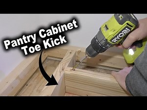 How to Build Toe Kick Framing for Base Cabinets | Wall Cabinets as Base Cabinets