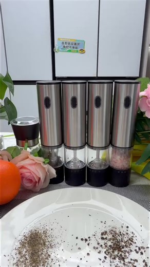 No More Hand Cranking! Automatic Black Pepper Grinder for Kitchen#electricpeppermill #rechargeable #USB #blackpepper #blackpepperelectricgrinder