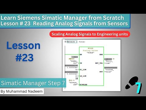 How to Read & Scale Analog Sensors in Siemens PLC | FC105 Scale Block Tutorial