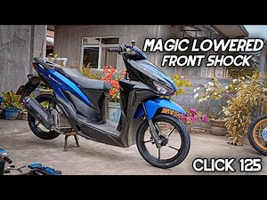 magic lowered on honda click 125i