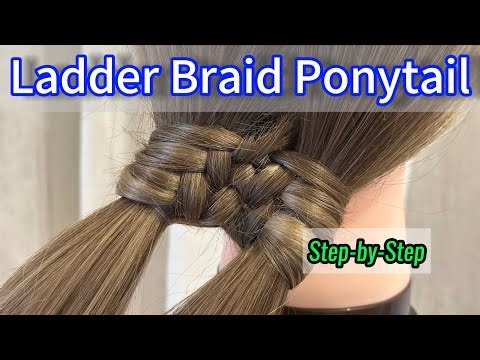 Real-Time Hair Tutorial: Ladder Braid Ponytail in 3 Minutes