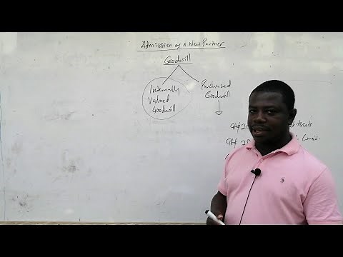 ADMISSION OF A PARTNER + GOODWILL VALUATION (PART 1)