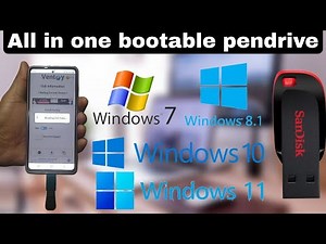 Create Multi OS Bootable Pen drive Windows 7, 8 ,10, and 11 using mobile | All in one OS predive