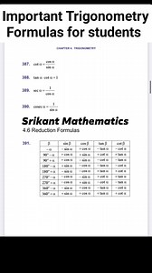 Trigonometry important formulas Part -2 #important #math #formulas #trigonometry #viralreelsfacebook #photographychallengechallenge #viralreelschallenge #reelschallenge #photographychallenge #photochallenge | Srikant Mathematics, Hazaribag
