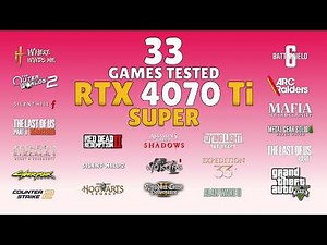 RTX 4070 Ti Super - 33 Games Tested | RT, PT, DLSS 4, FG, 1440p🔥