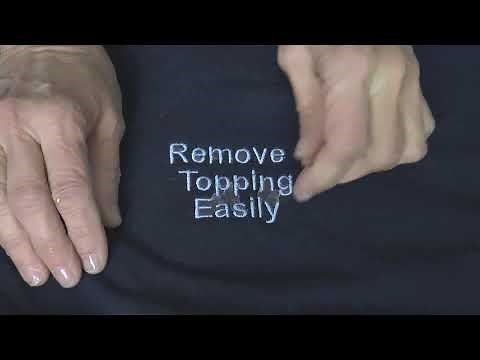 Water Soluble Topping Removal