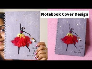 DIY Notebook Cover Making Idea/ Easy Book Cover Design /How to Make Book Cover at Home