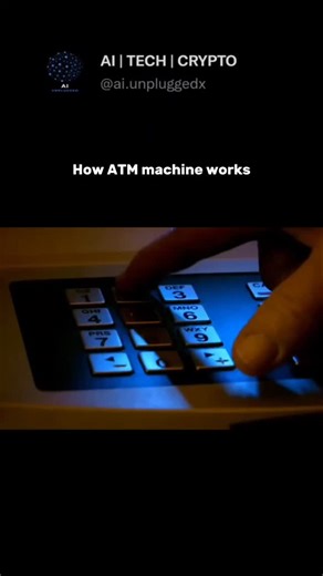 AI | TECH | CRYPTO on Instagram: "An ATM (Automated Teller Machine) allows users to perform basic banking transactions without visiting a bank. It works by connecting to the bank's central system through a secure network. When a user inserts their debit or credit card and enters a PIN, the ATM verifies the information with the bank. Once authenticated, the user can withdraw cash, check balances, or transfer funds. The machine dispenses cash using a mechanism that counts and delivers notes accura