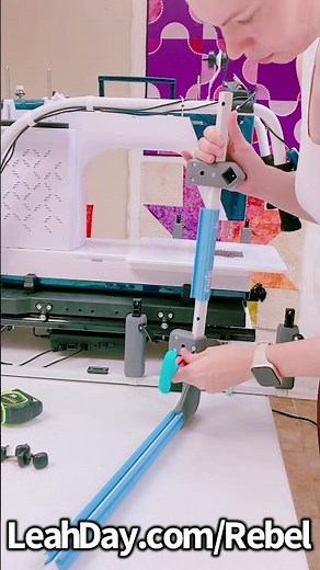 Attach a Ruler Base - Little Rebel Sewing Machine + Cutie Breeze Frame