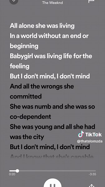 In The Night by The Weeknd - Spotify Lyrics and Song