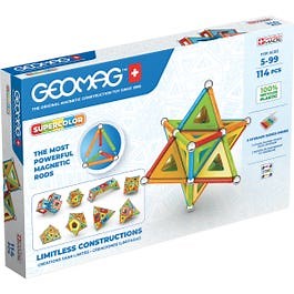 Geomag Magnetic Supercolor Panel - 114 Pieces