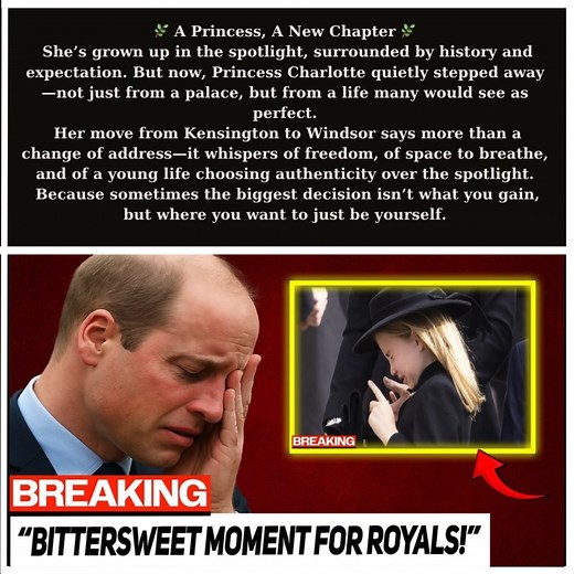 A Quiet Goodbye The Real Story Behind Princess Charlotte’s Sudden Move from Kensington Palace | Royal Family Fans