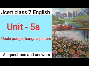 Jcert class 7 English Chapter-5a question answer | jcert class 7 english unit-5a | Hds tutorial