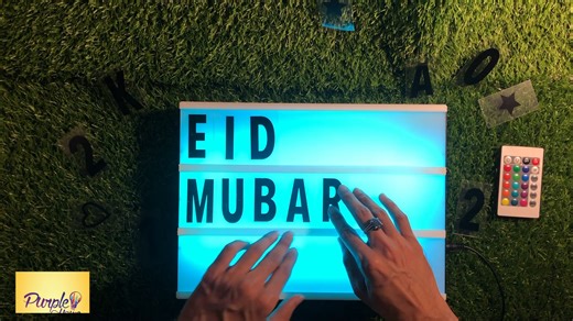 #Cinematic_light_box ✅আপনার নিজের মনের মত করে লিখে নিন, যে কোন শব্দ । ✅সাথে থাকবে ৯৬ পিস্ এর Alphabet Sheet . ✅রিমোট দিয়ে কালার চেঞ্জ করা যায় । 96 Pcs Alphabet in a set Electric / Battery Operated Box Size : A4 (Large) Price : 1450 Taka Order করার জন্য Product এর ছবি নিয়ে আমাদের Inbox করুণ। | Purple House