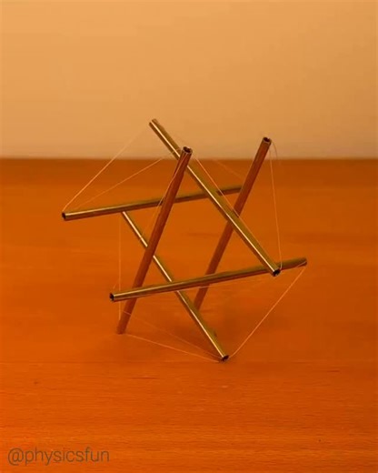 20K views · 1.7K reactions | Tensegrity Icosahedron: Six brass struts...