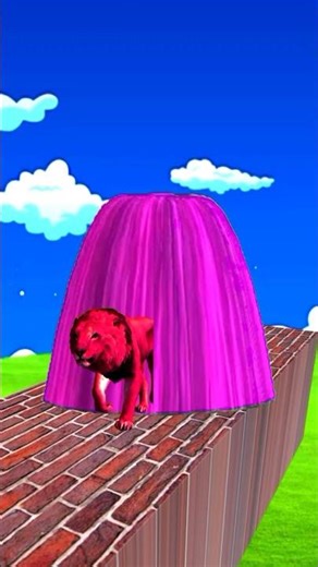 Animal Paint With Lion Cow Horse #liontiger #3danimals #cowvideos