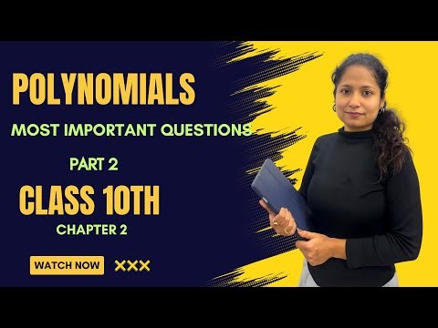 Class 10th Polynomials Important Questions| Polynomials Exam Questions #mathstutorial #class10th