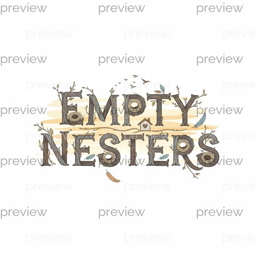 EMPTY NESTERS - A Nature Inspired Digital Art Piece for Printable Decor, Perfect for Embracing the Empty Nest Lifestyle - Etsy