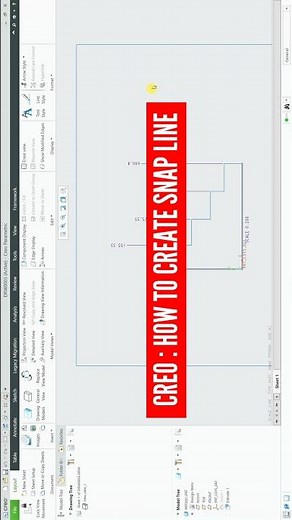 how to create snap line in creo | snap line in creo | creo tutorials | #creo