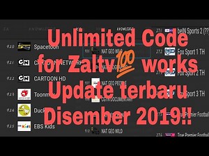Zaltv unlimited code (unlock all Channel) free 2000++ channel