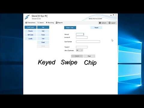 SLIMCD for PC - How to Process a Transaction