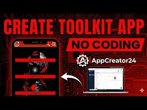 Make a Professional Toolkit App FREE | App Creator 24 Tutorial || new 2025 method!