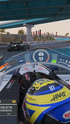 F1 25 Realistic HUD | Battle with George | Oliver Bearman | Miami GP #f125 #simracing #f1