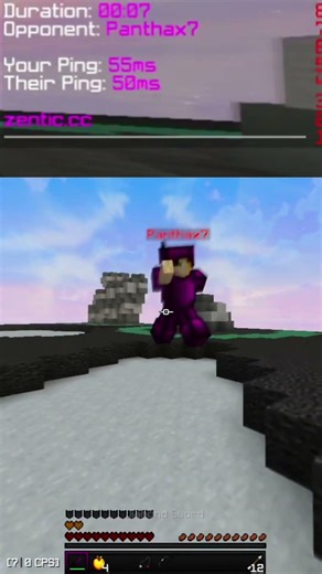 he was the only other java player online lol #zentic #eaglercraft #minecraft #minecraftpvp #minemen