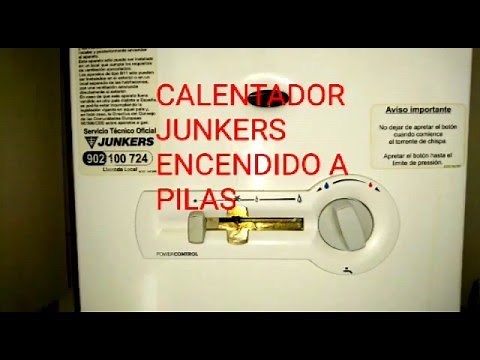 How to turn on a Junkers water heater, Neckar Bosch water heater instructions