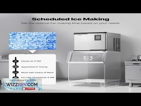 VEVOR Commercial Ice Maker Machine Head 300 Lbs Day Stainless Steel Ice