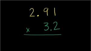 Multiplying decimals: place value