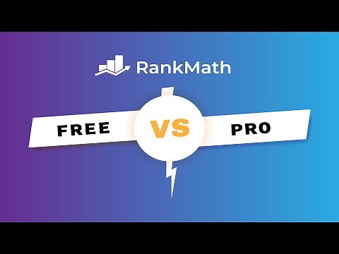 Rank Math Free vs PRO
