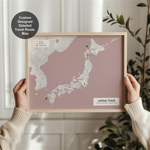 Custom World Travel Route Map Print – Personalized Road Trip Journey Map, Geography Wall Art Poster (digital Download) - Etsy New Zealand