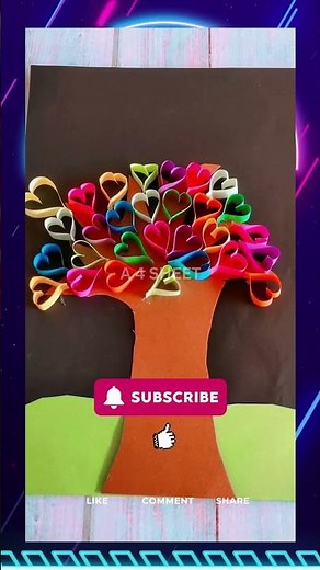 Make a Beautiful Paper Tree in Minutes! A4 Sheet Craft