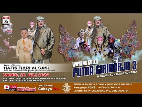 LIVE Pagelaran Wayang Golek Putra Giriharja3 H. Dadan Sunandar Sunarya - Lemah Sugih Majalengka