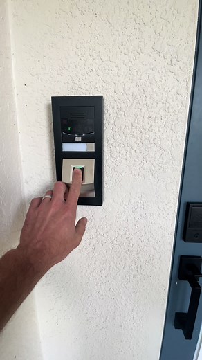 Biometric fingerprint scanning doorbell camera that unlocks doors!