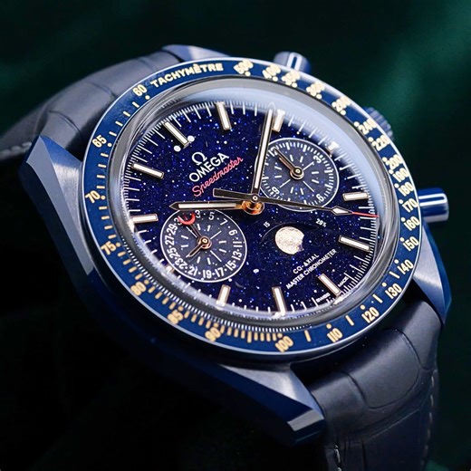 FSOT: Omega Speedmaster Moonphase “Blue Side of the...