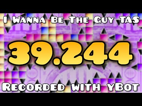 [IMPROVED TAS] I Wanna Be The Guy In 39.244 (Geometry Dash 2.2)