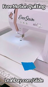 Did you know you can use the Free Motion Glider when piecing, appliqueing, walking foot quilting, AND free motion quilting? Here's how I position this tool for each technique to make the feeling of moving my quilt / fabric smoother and easier. Find a Free Motion Glider at LeahDay.com/Glide #quiltingsupplies #quiltingnotions #quiltingmachine #sewingmachine #sewingmachineaccessories #sewingmachinetools #homemachinequilting #icanquilt #domesticmachinequilting #freemotionquiltingonadomestic #quiltlo