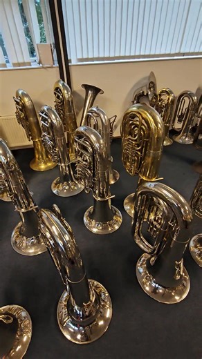 3.4K views · 90 reactions | Hello friends, A little peak at the Brass-shop. Tubas...tubas...and more tubas. www.the-brass-shop.com | Brass Instruments | Facebook